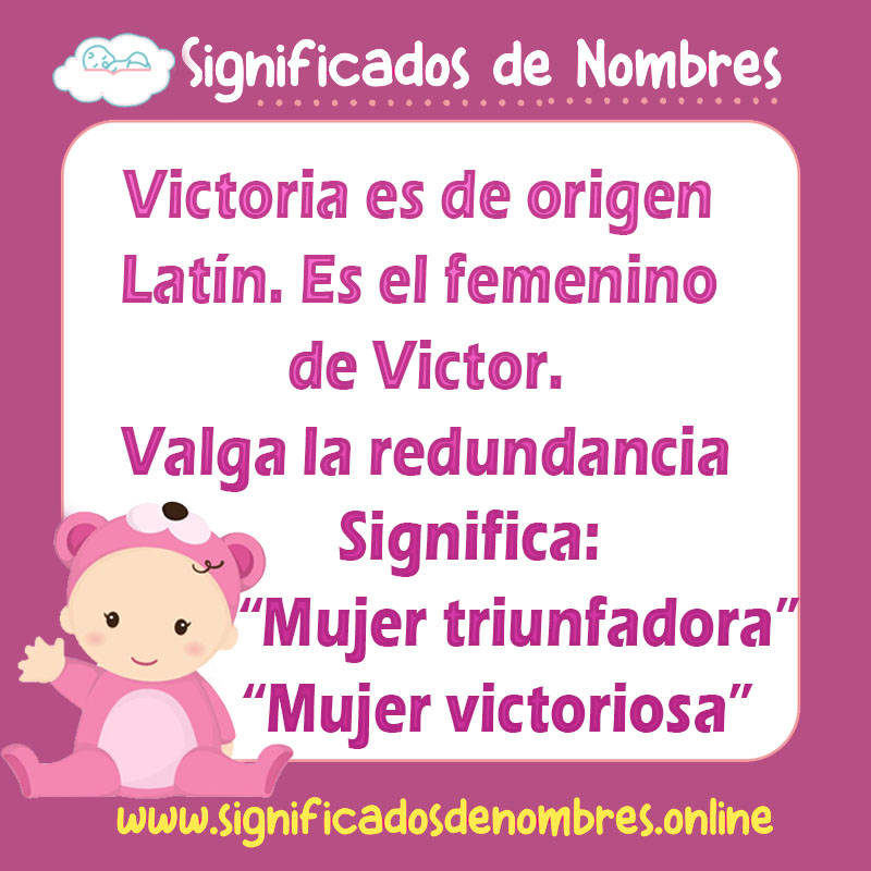 Significado de Victoria | Origen | Personalidad | y más