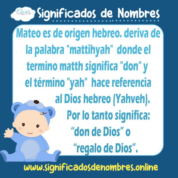 Significado de Mateo | Origen | Personalidad | Diminutivos