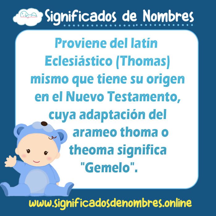 Significado de Tomás 🥇【 APODOS, ORIGEN Y MÁS