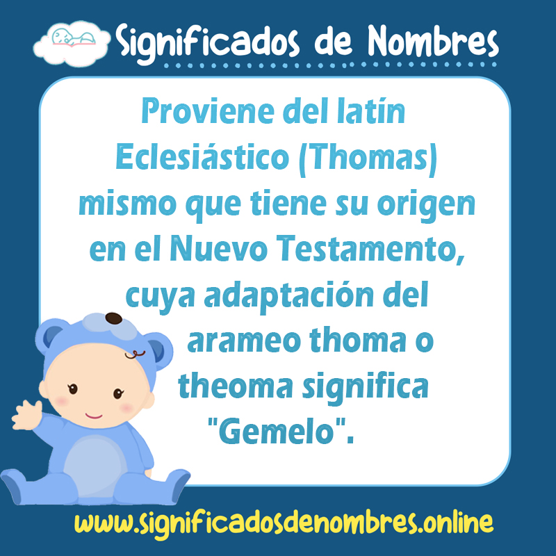Significado de Tomás 🥇【 APODOS, ORIGEN Y MÁS