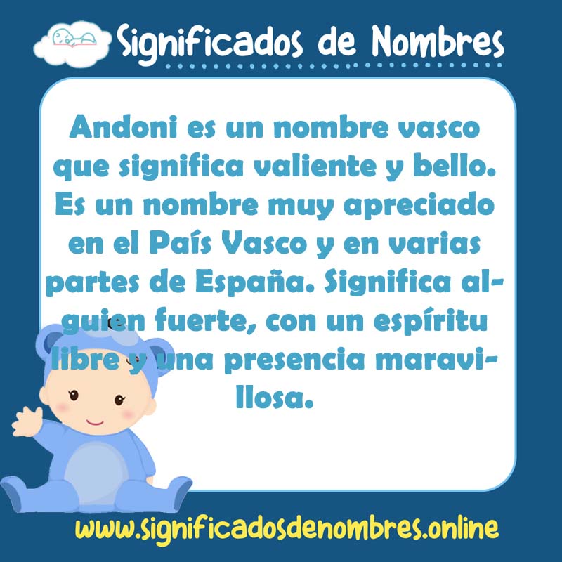 Significado de Andoni 【 APODOS, ORIGEN Y MÁS