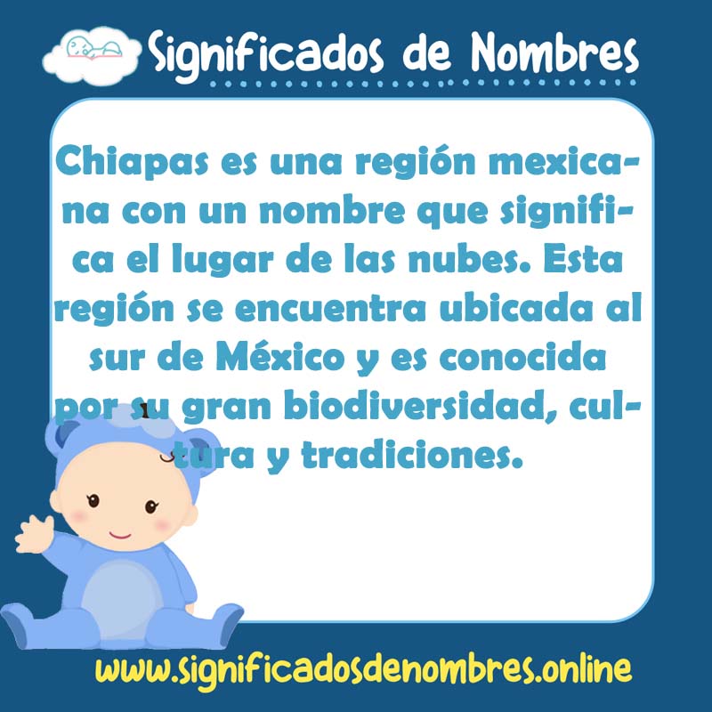 Significado de Chiapas 【 APODOS, ORIGEN Y MÁS