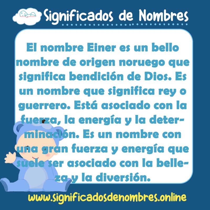 Significado de Einer 【 APODOS, ORIGEN Y MÁS