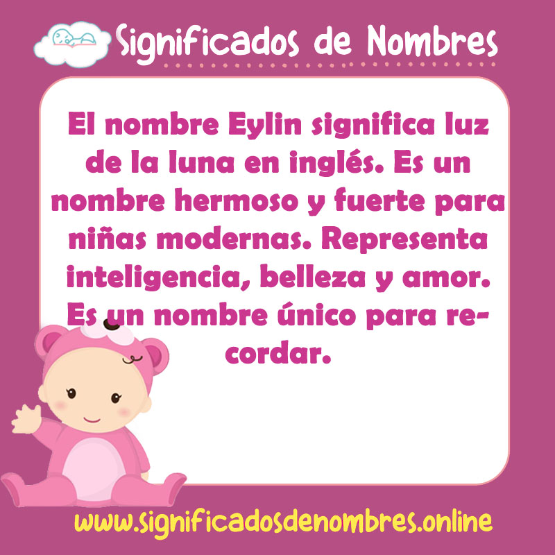 Significado de Eylin 【 APODOS, ORIGEN Y MÁS