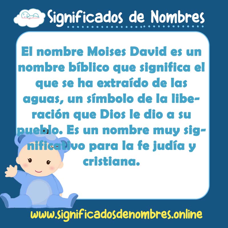 Significado de Moises David 【 APODOS, ORIGEN Y MÁS