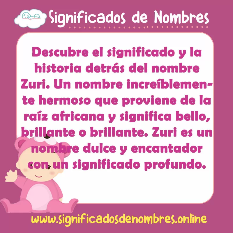 Significado de Zuri 【 APODOS, ORIGEN Y MÁS