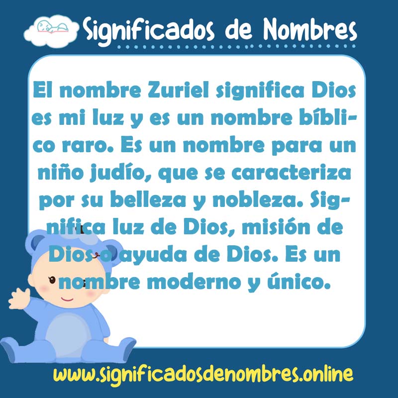 Significado de Zuriel 【 APODOS, ORIGEN Y MÁS