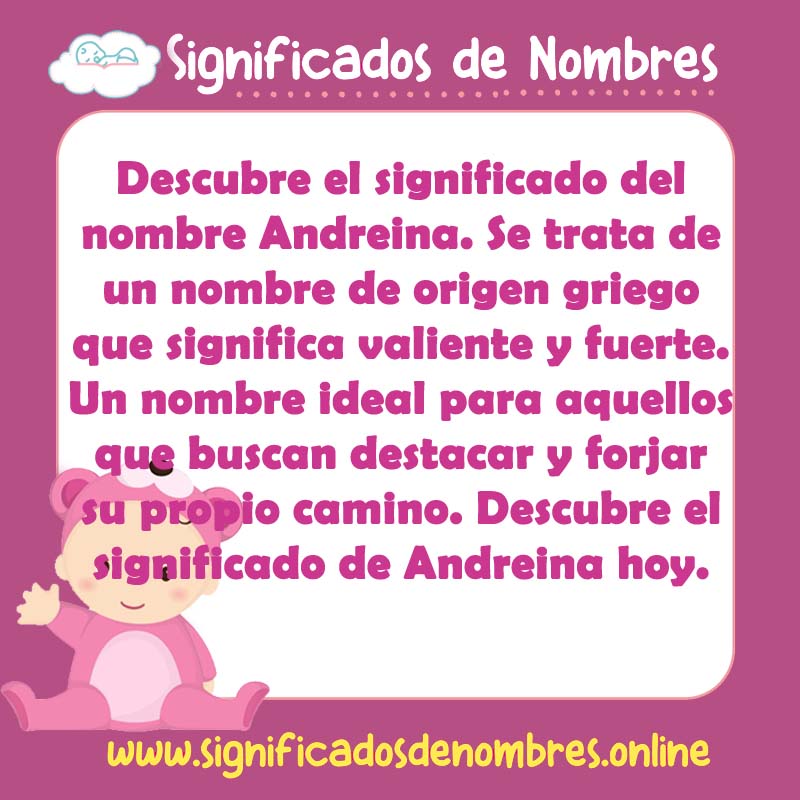 Significado de Andreina 【 APODOS, ORIGEN Y MÁS