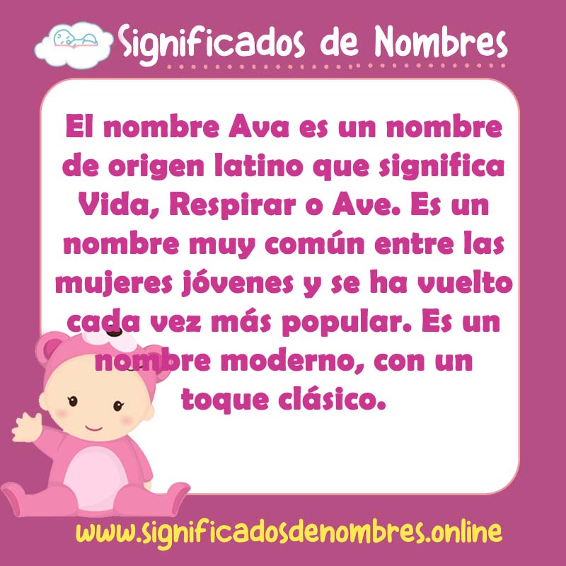 Significado de Ava 【 APODOS, ORIGEN Y MÁS
