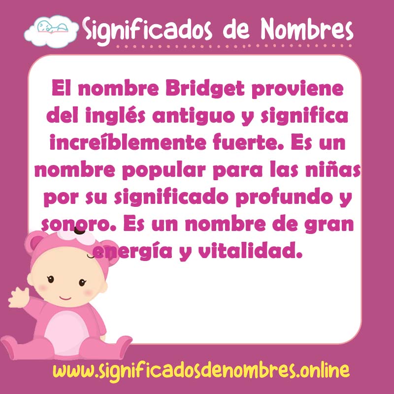 Significado de Bridget 【 APODOS, ORIGEN Y MÁS
