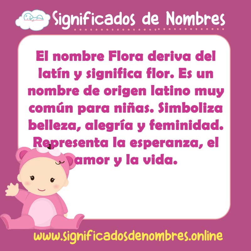 Significado de Flora 【 APODOS, ORIGEN Y MÁS