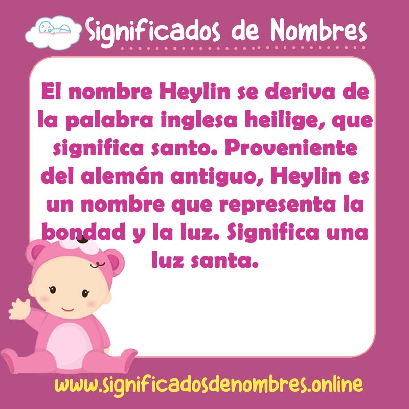 Significado de Heylin 【 APODOS, ORIGEN Y MÁS