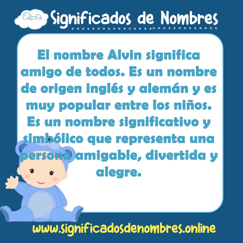 Significado de Alvin 【 APODOS, ORIGEN Y MÁS