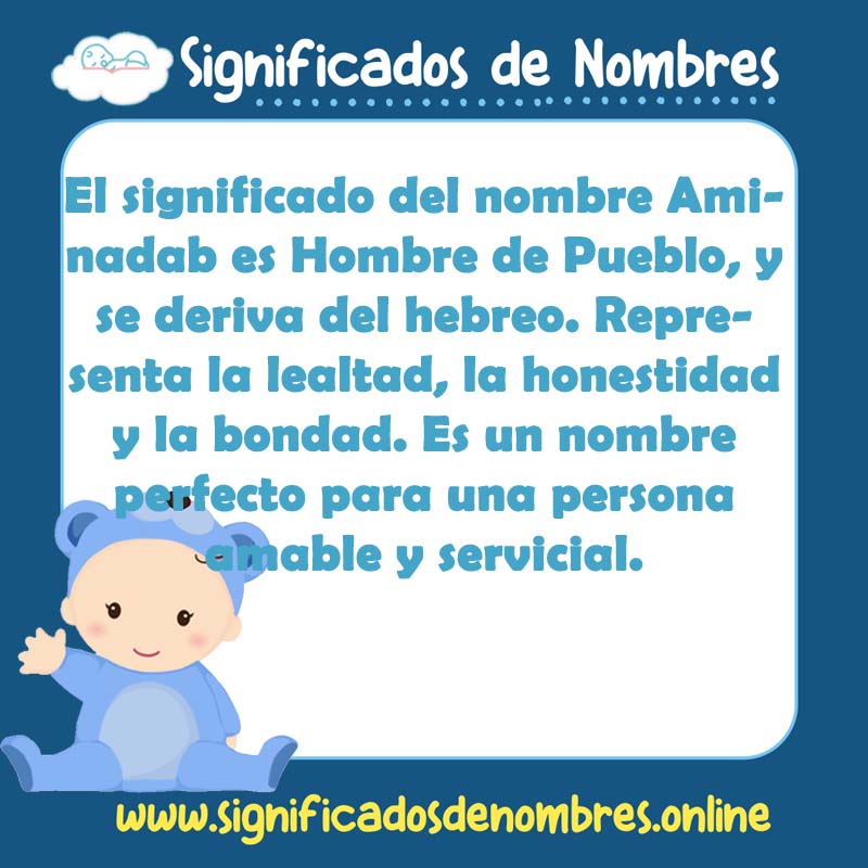 Significado de Aminadab 【 APODOS, ORIGEN Y MÁS