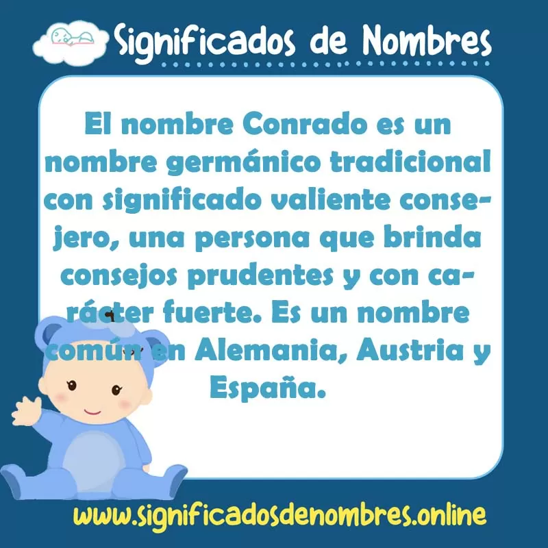 Significado de Conrado 【 APODOS, ORIGEN Y MÁS
