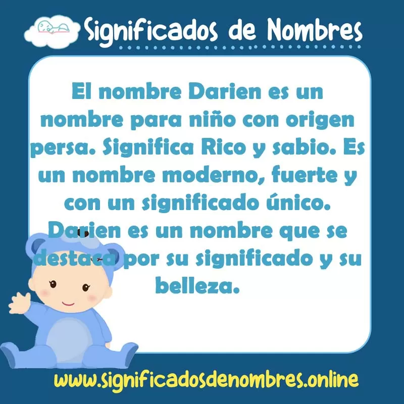 Significado de Darien 【 APODOS, ORIGEN Y MÁS