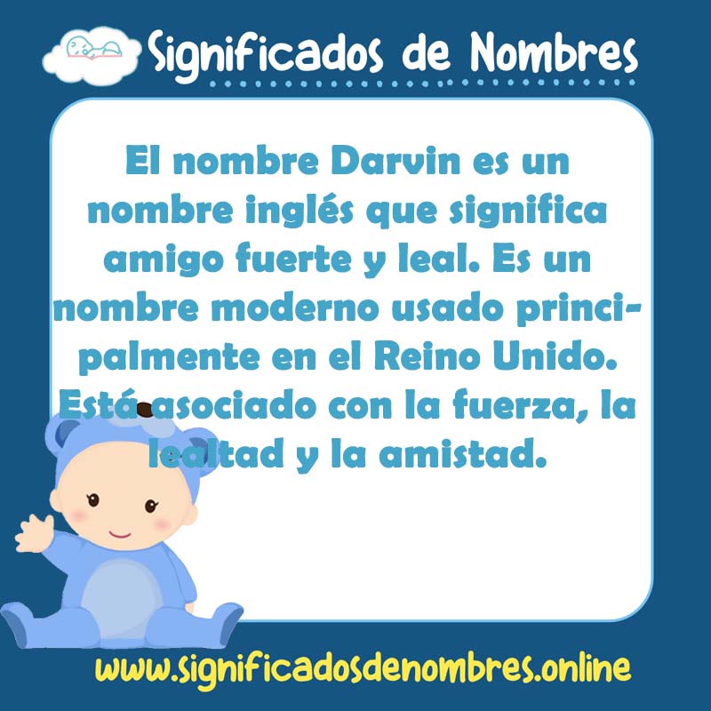 Significado de Darvin 【 APODOS, ORIGEN Y MÁS