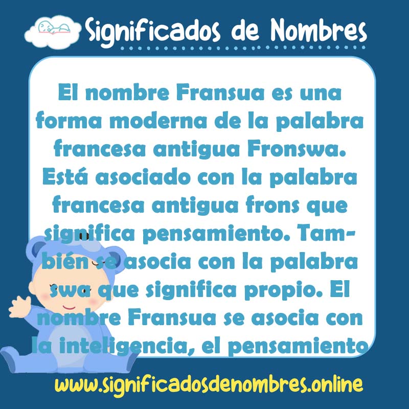 Significado de Fransua 【 APODOS, ORIGEN Y MÁS