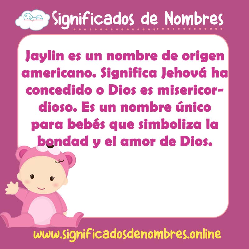 Significado de Jaylin 【 APODOS, ORIGEN Y MÁS