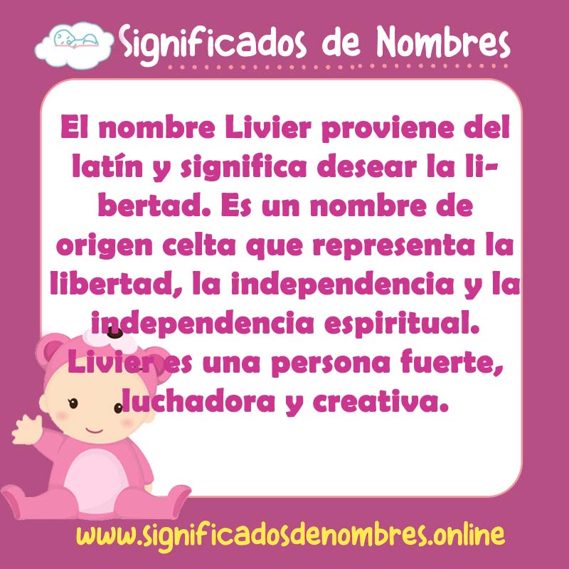 Significado de Livier 【 APODOS, ORIGEN Y MÁS