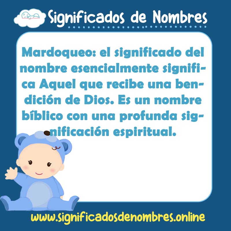 Significado de Mardoqueo 【 APODOS, ORIGEN Y MÁS