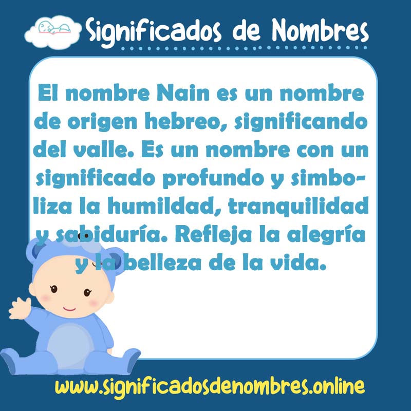 Significado de Nain 【 APODOS, ORIGEN Y MÁS