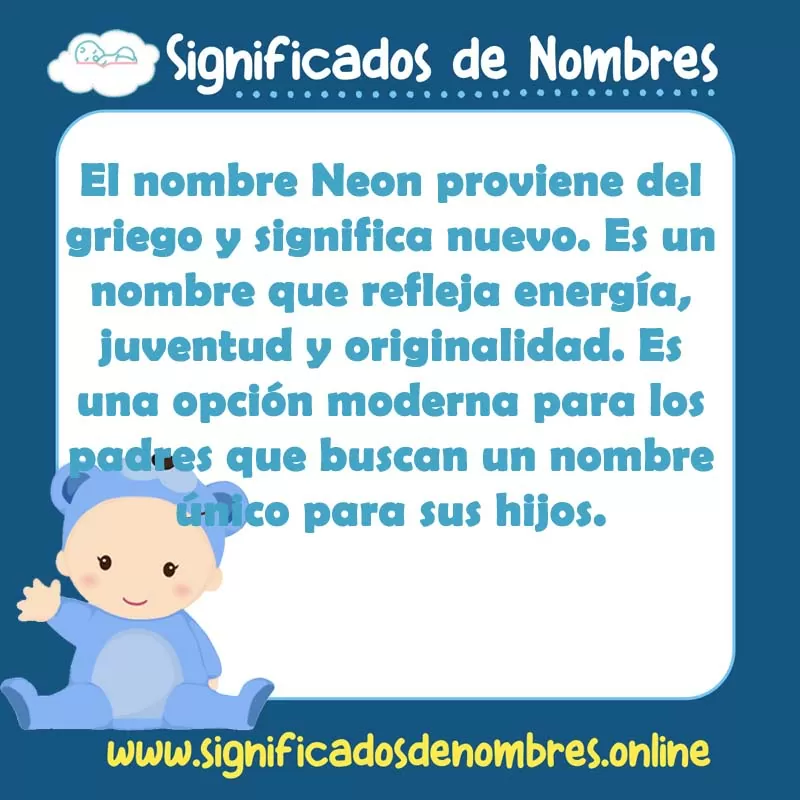 Significado de Neon 【 APODOS, ORIGEN Y MÁS