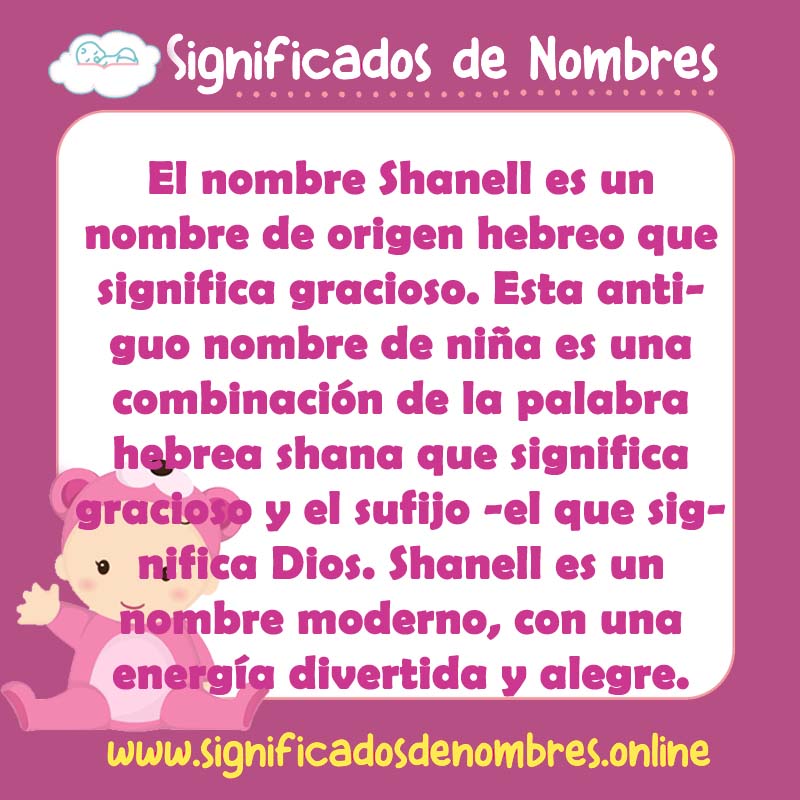 Significado de Shanell 【 APODOS, ORIGEN Y MÁS