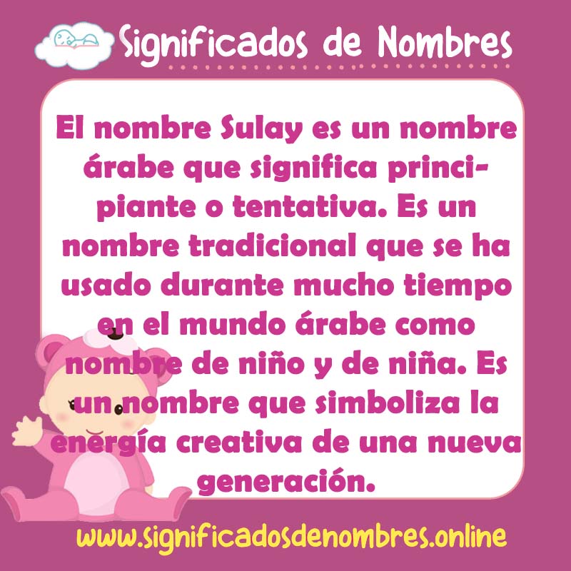 Significado de Sulay 【 APODOS, ORIGEN Y MÁS