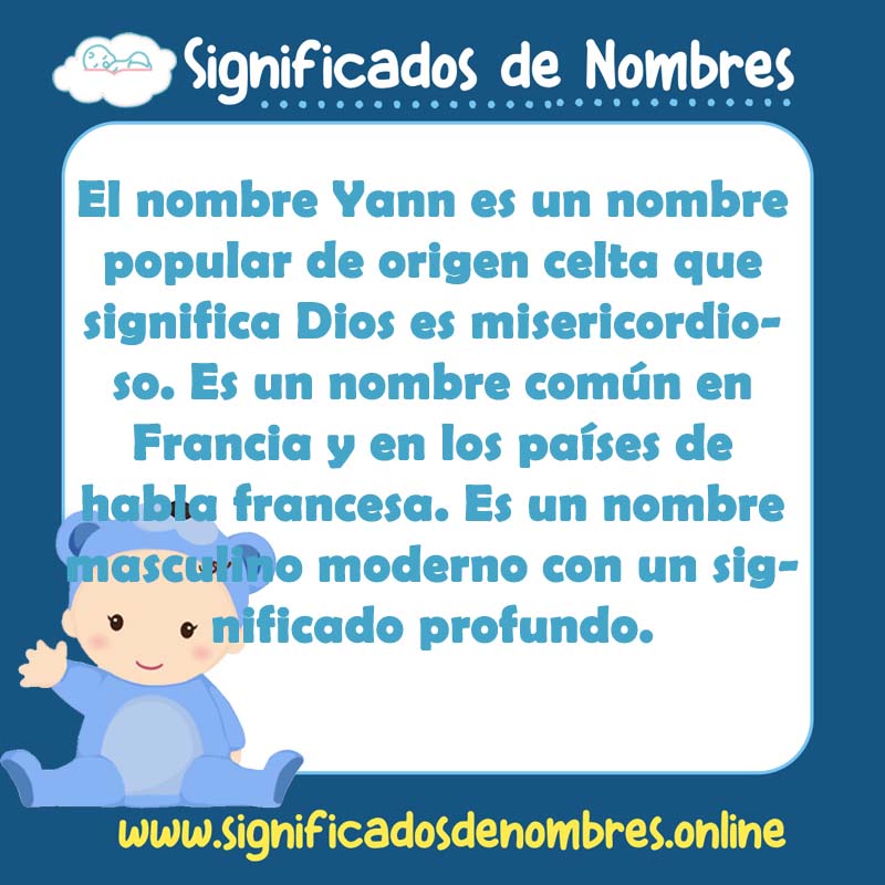 Significado de Yann 【 APODOS, ORIGEN Y MÁS